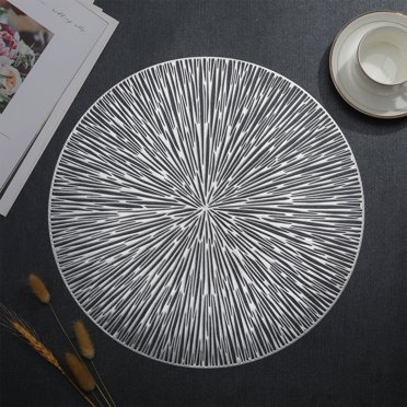 SPRING PARK Round Paper Fiber Woven Place Mats/Dining Mat/Decoration ...