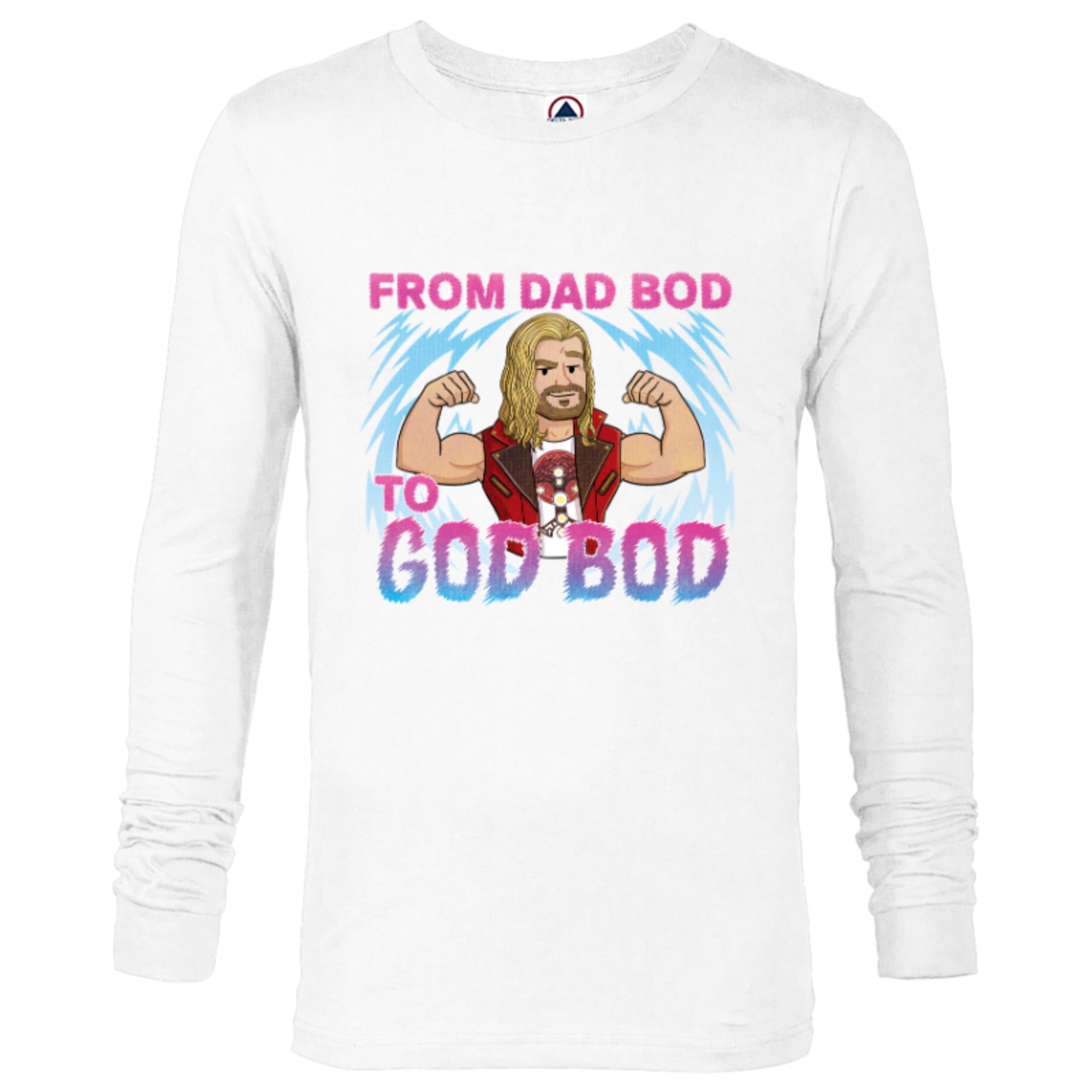 Marvel Studios Thor: Love and Thunder Dad Bod to God Bod - Long Sleeve ...