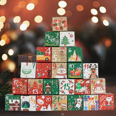 Christmas Paper Cookie Boxes with Sticker Closures Tis the Season ...