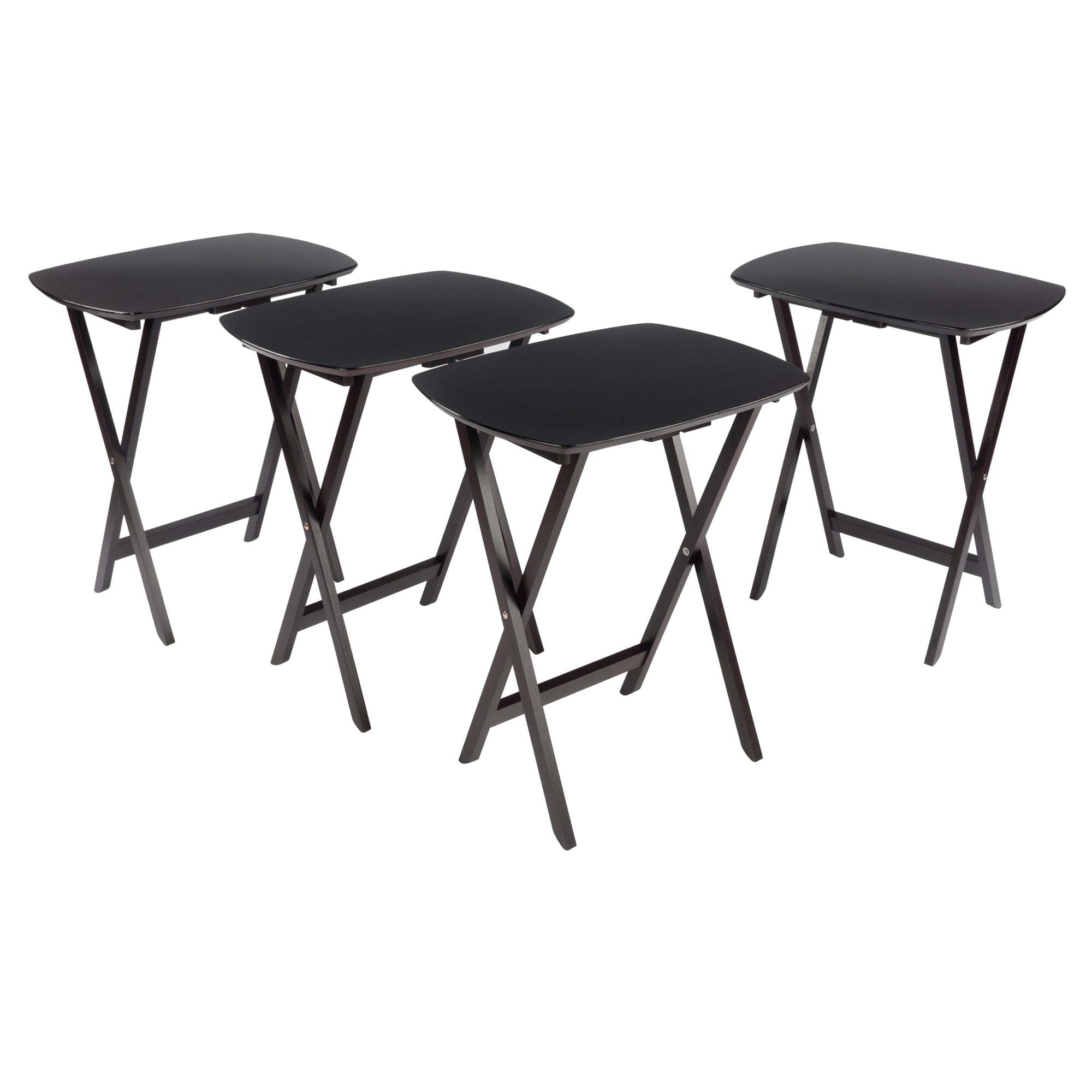 Winsome Set of 4 Oversized TV Trays - Walmart.com