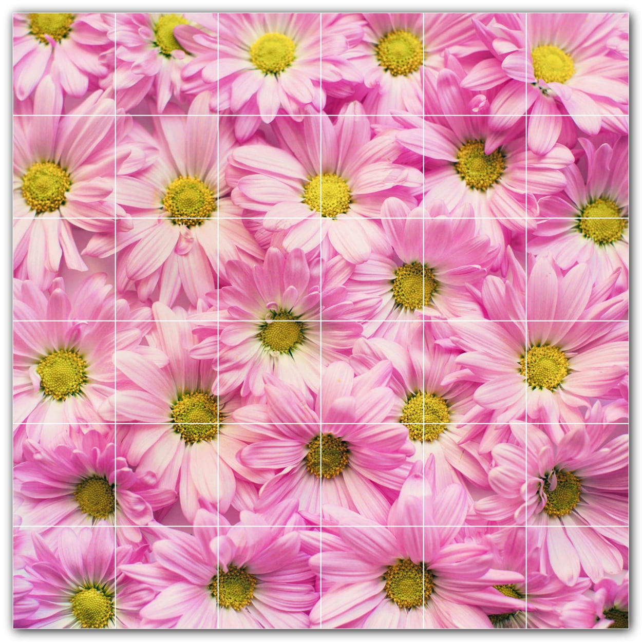Picture-Tiles.com: Flowers Ceramic Tile Wall Mural WAL500654-66M. 36"W ...
