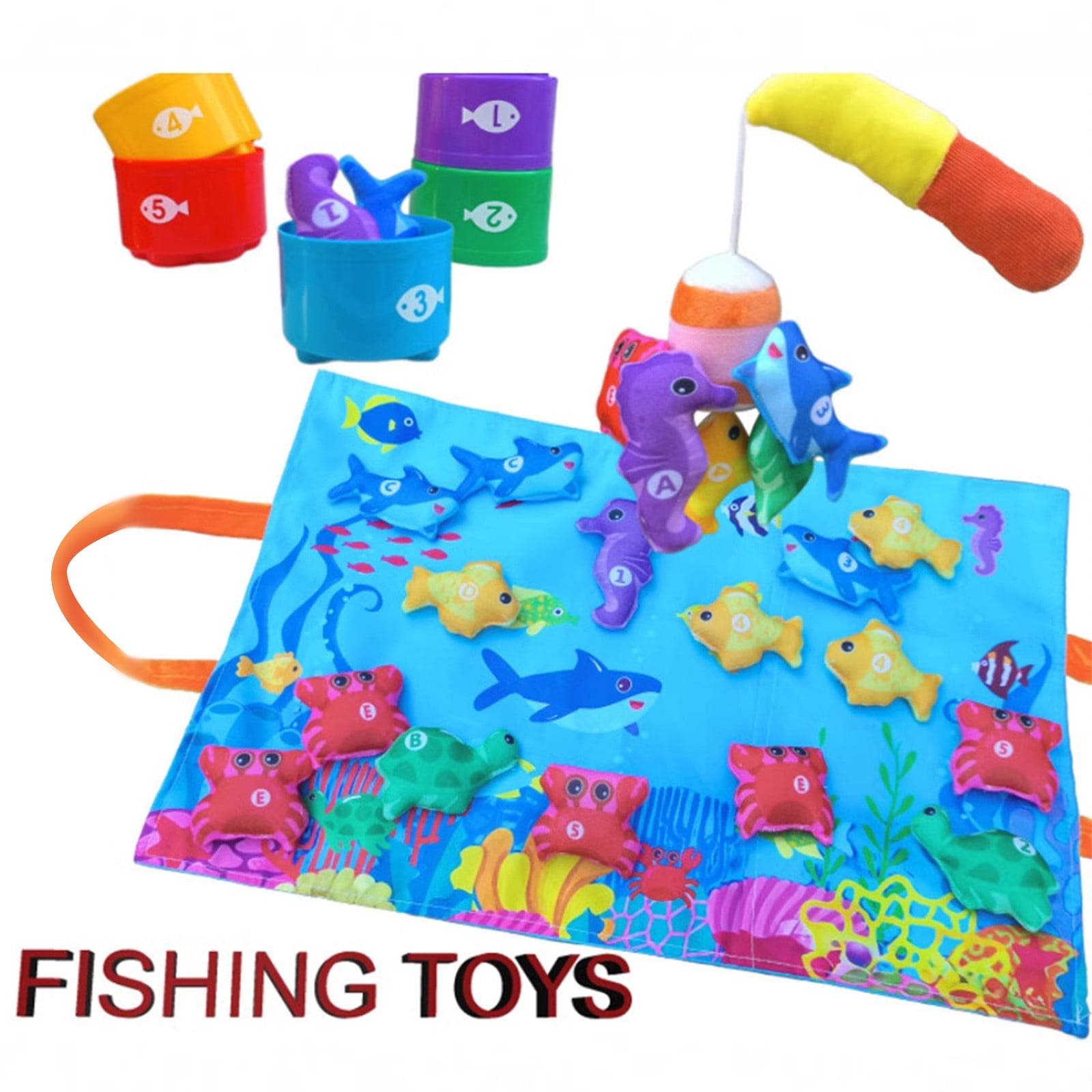 Click here for Naojie Montessori Fish Toys 22 Pcs Cloth Fishing G... prices