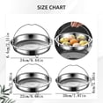 Yooci Medium Stainless Steel Steamer Basket, Food Grade 304 Round ...