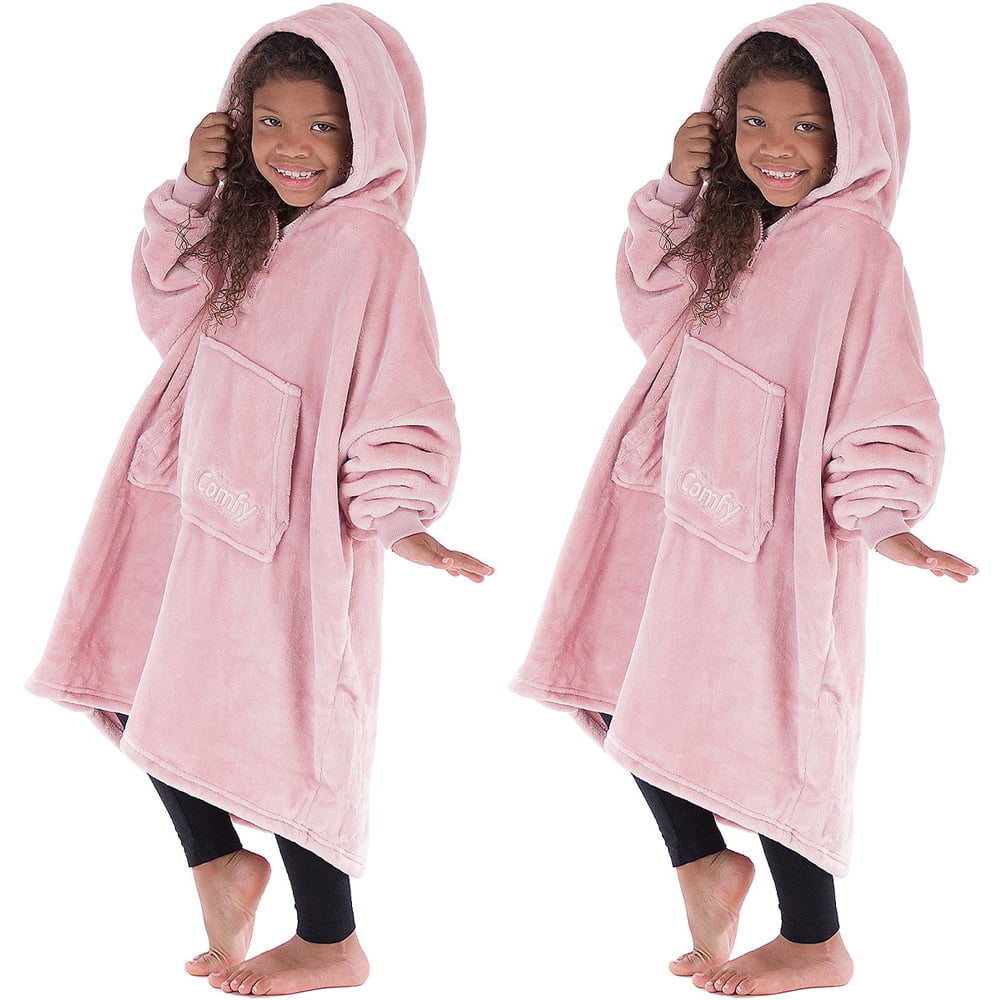 The Comfy Dream Lite-614 Lite Quarter-Zip Wearable Juniors Blanket ...