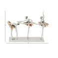 Decmode - Large Silver Ballerinas Sculpture with Capiz Shell Tutus ...