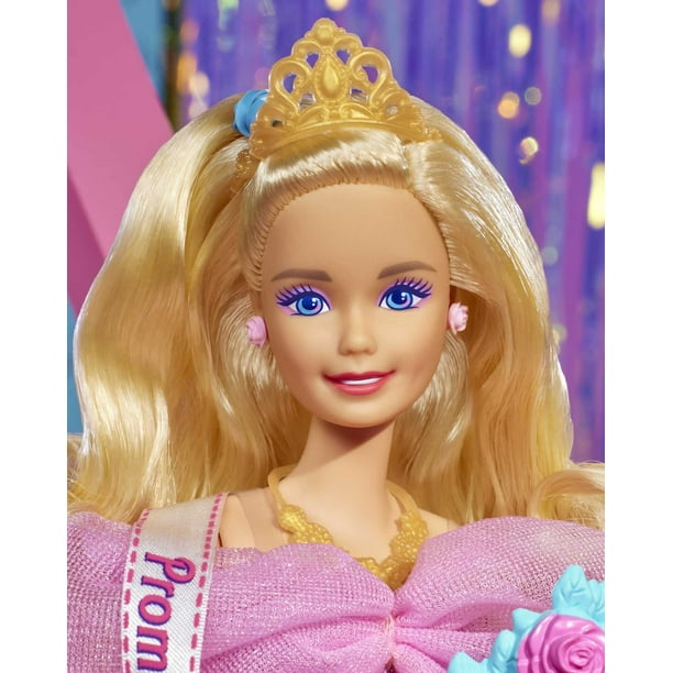 Barbie Doll, Curly Blonde Hair, 80s-Inspired Prom Night, Barbie Rewind ...