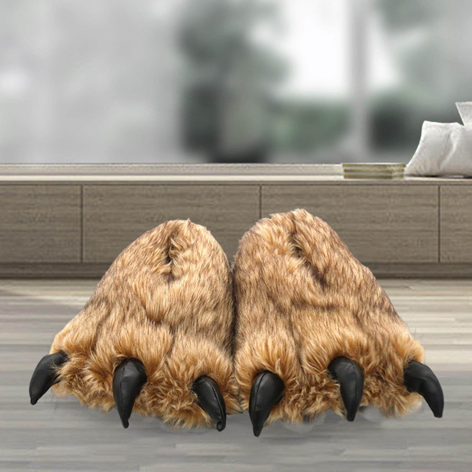 Click here for Ruiboury Bear Claw Women Plush Slippers Slippers A... prices