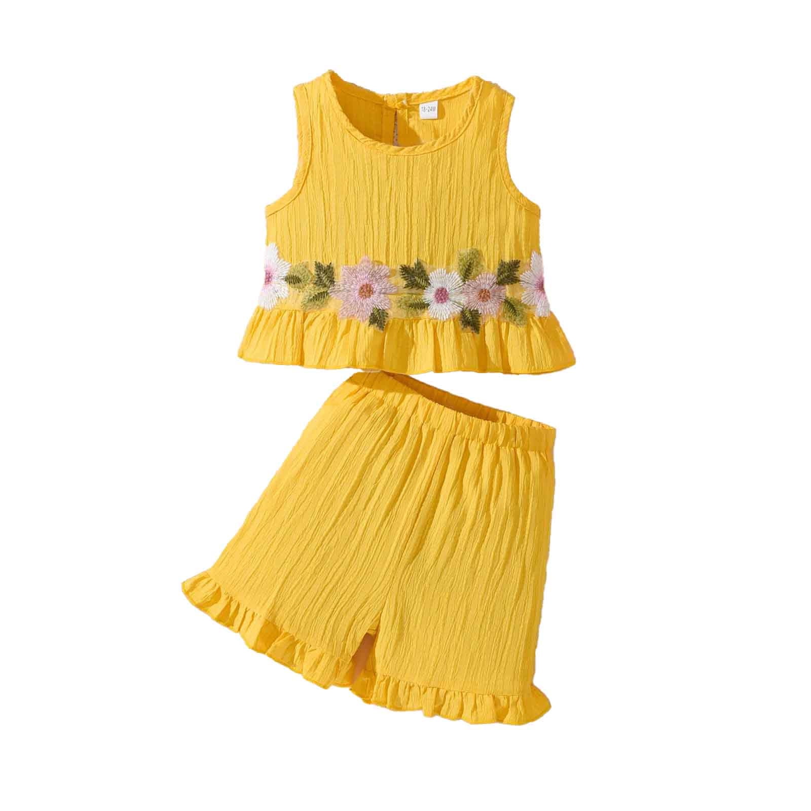 Click here for Trolimons Infant Baby Girls Sleeveless Floral Vest... prices
