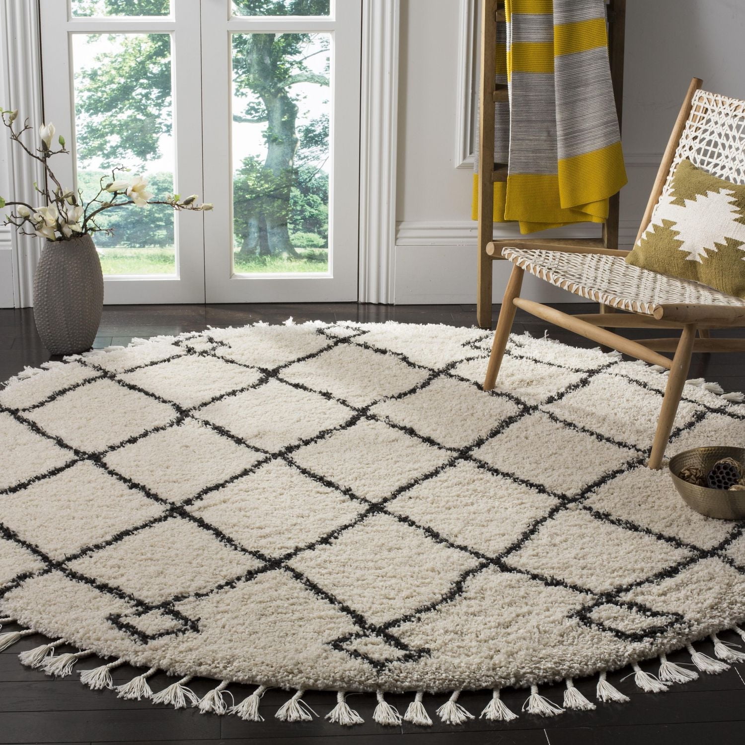 Click here for Safavieh Moroccan Fringe Lavern Geometric Shag Are... prices