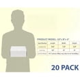 10x8x4 inches Shipping Boxes Set of 20, White Corrugated Cardboard Box ...