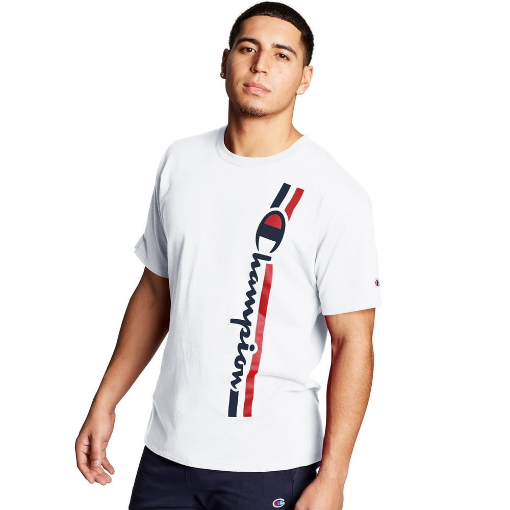 Champion - Champion Men's Athletics Classic Jersey Tee, Vertical Logo ...