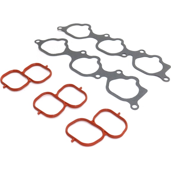 Lower and Upper Intake Manifold Gasket Set - Compatible with 2004 ...