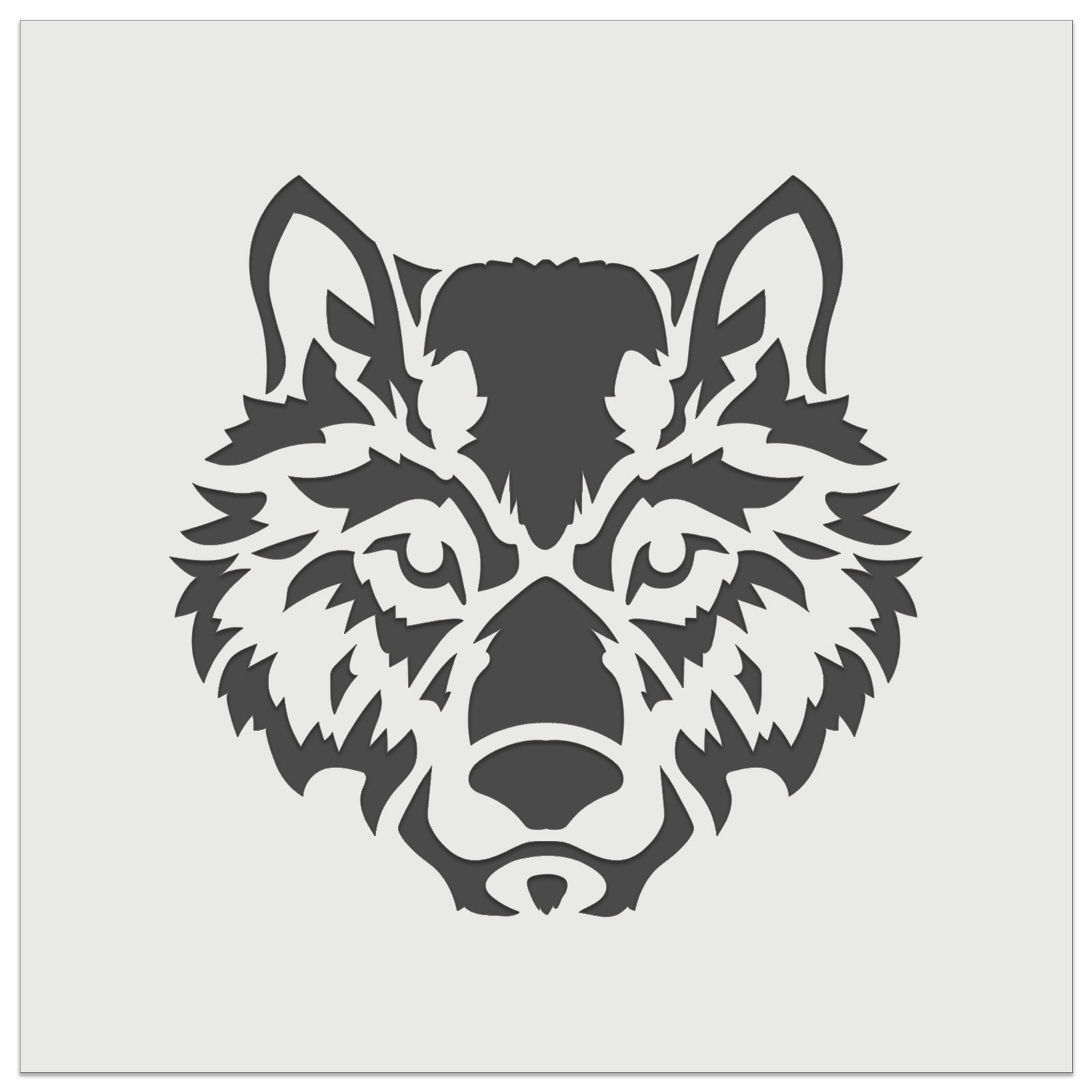 Werewolf Face Stencil