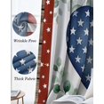 Anniversary USA Flag Blackout Curtains for Bedroom Living Room ...