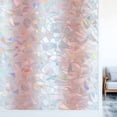 Coral Red White Privacy Window Film,Decorative Stained Glass Window ...