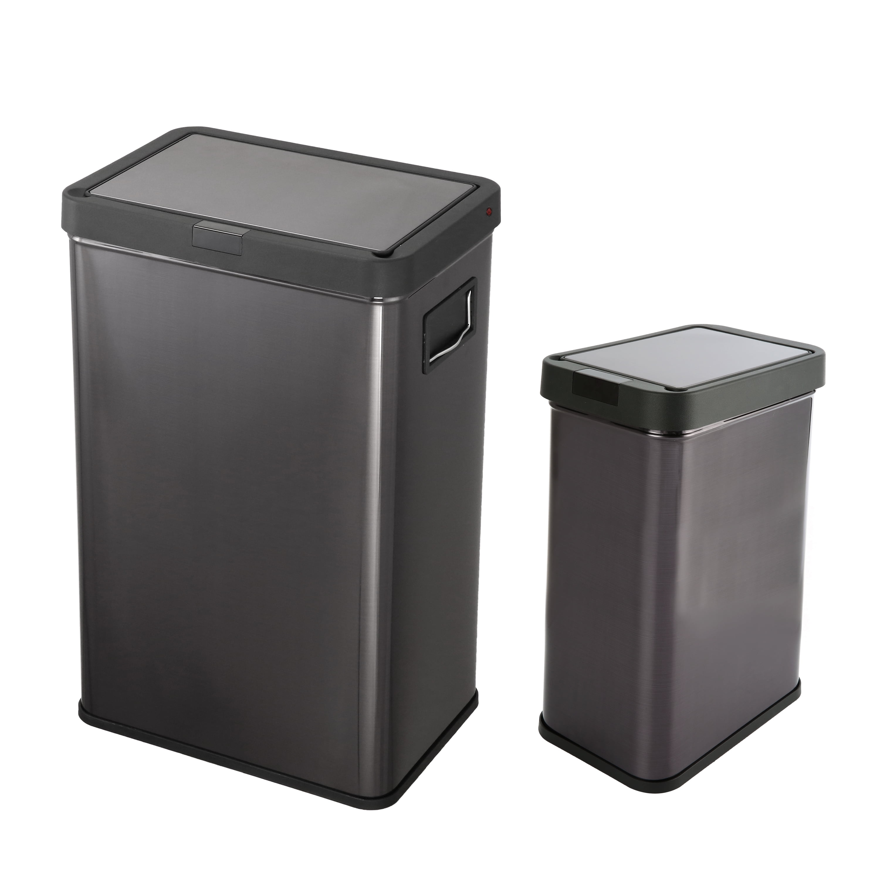 Better Homes & Gardens 13.7 gal & 3.17 gal Sensor Kitchen Trash Can Set ...