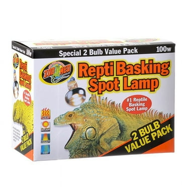Zoo Med Repti Basking Spot Lamp Replacement Bulb 100 Watts Pack of 2 ...