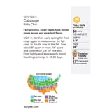 Burpee Baby Choi Cabbage Seeds - Vegetable Gardening Seeds, 1-Pack ...