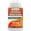 Best Naturals Choline Supplement, 650 mg, Gluten-Free, 180 Vitamin ...