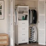 Systembuild Evolution Evone 4 Drawer Closet Storage, White - Walmart.com