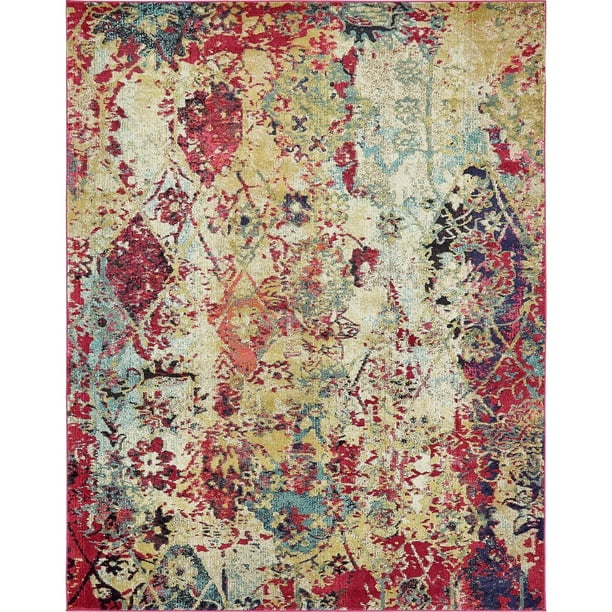 Unique Loom Nahuati Monterey Contemporary Abstract Area Rug or Runner ...