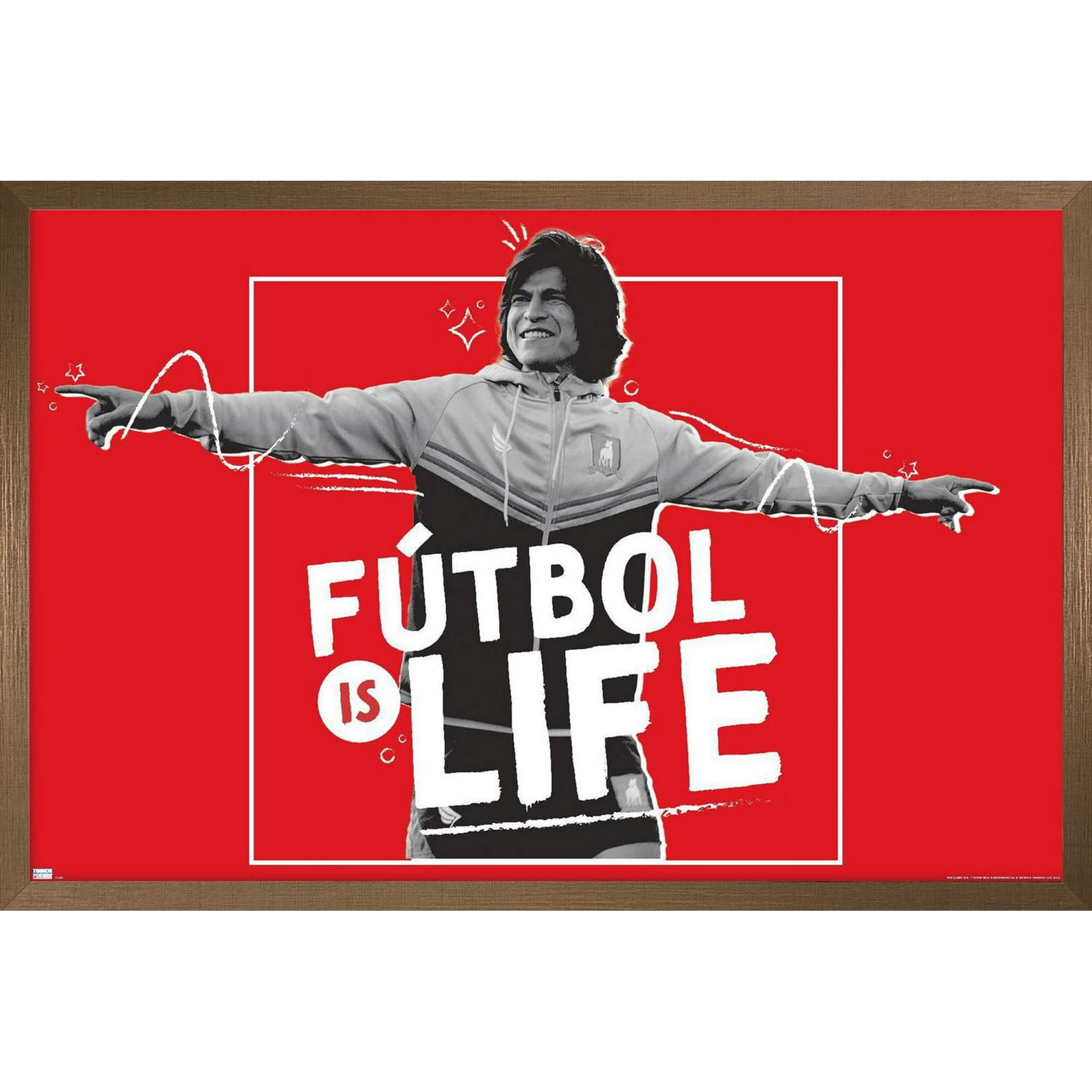 Click here for Trends International Ted Lasso - Futbol Is Life Wa... prices