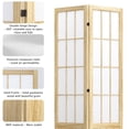 Breltam 4 Panels Japanese Style Room Divider, Folding Privacy Screen ...