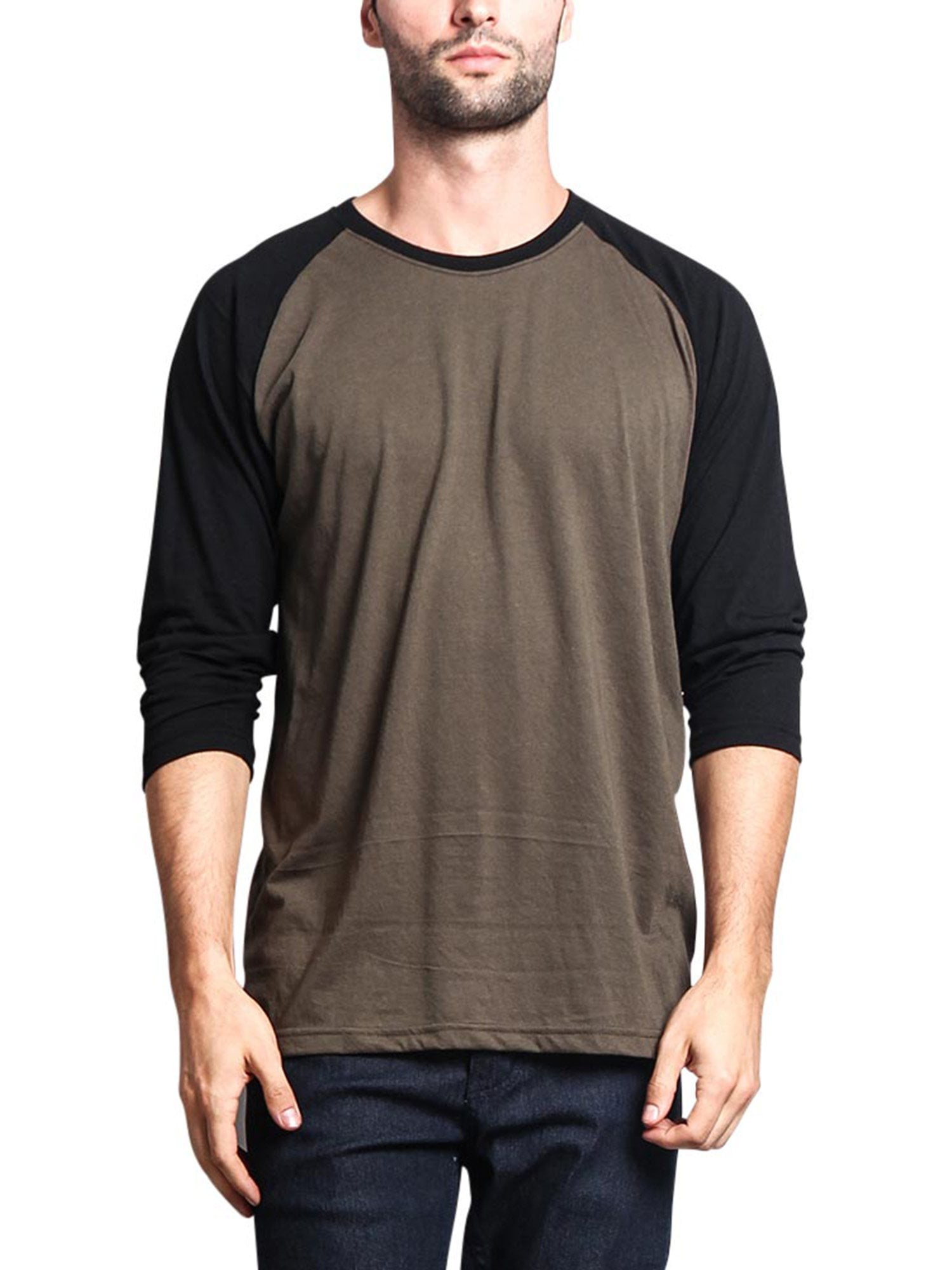 Victorious Men's Baseball Raglan T-Shirt 3/4 Sleeves Jersey - Walmart.com