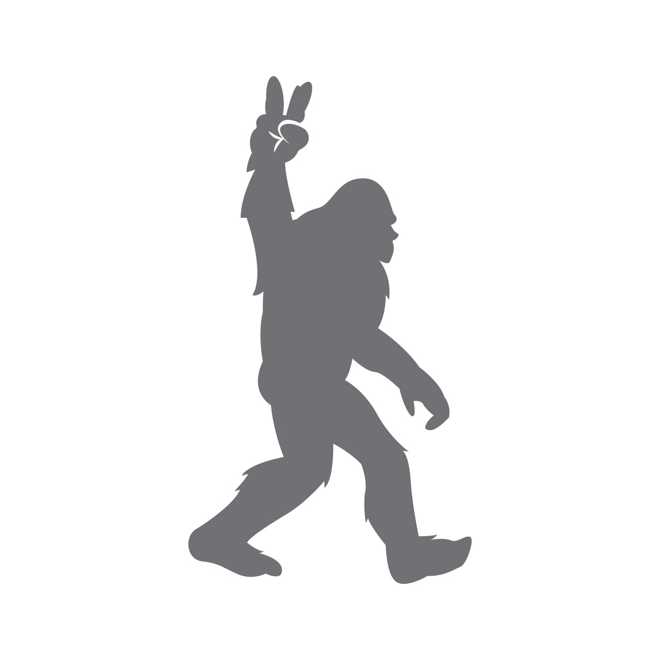 Peace Sign Sasquatch Bigfoot Sticker Decal Die Cut - Self Adhesive ...