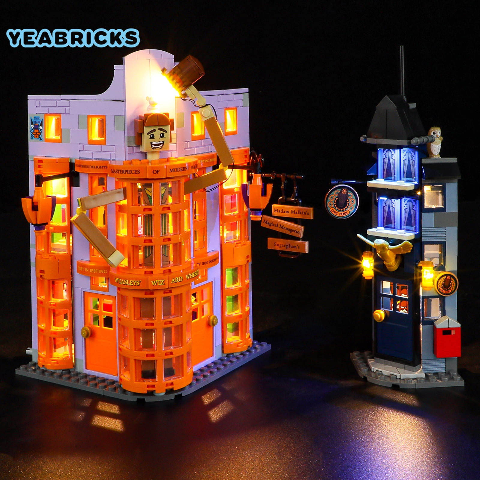 YEABRICKS LED Lighting Kit Compatible with LEGO Weasleys Wizard Wheezes ...