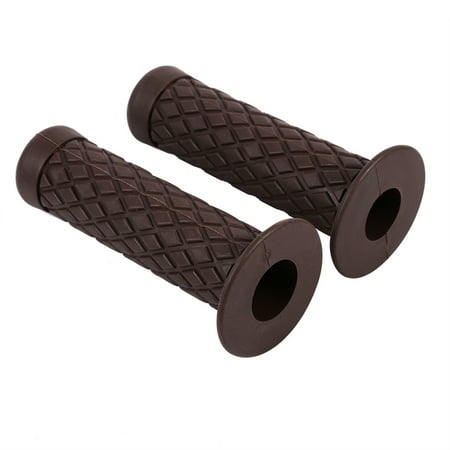 22mm 7/8" Universal Vintage Soft Rubber Handle Bar Hand Grips For ...