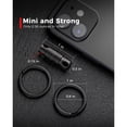 2 Pcs 360° Rotatable Titanium Alloy Quick Release Keychain, Pull-apart ...
