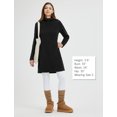 BALEAF Women's Fleece Sweatshirt Dress Thermal Long Winter Fall Tunic ...