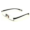 Vision World Eyewear Memory Flex Half Rim Reading Glasses with AR ...