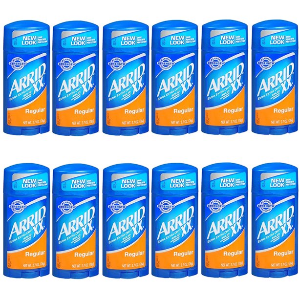 Pack of (12) Arrid XX Regular, Extra Extra Dry, Solid Antiperspirant ...