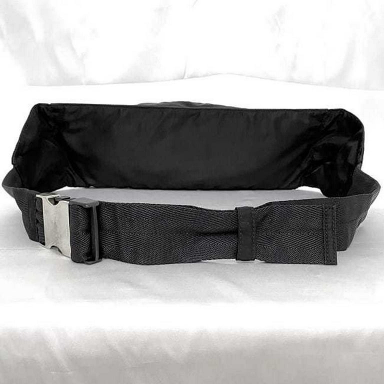 Pre-Owned Prada Body Bag Black Tessuto 2VL132 Belt Nylon Pre-Owned Prada Body Bag Black Tessuto 2VL132 Belt Nylon