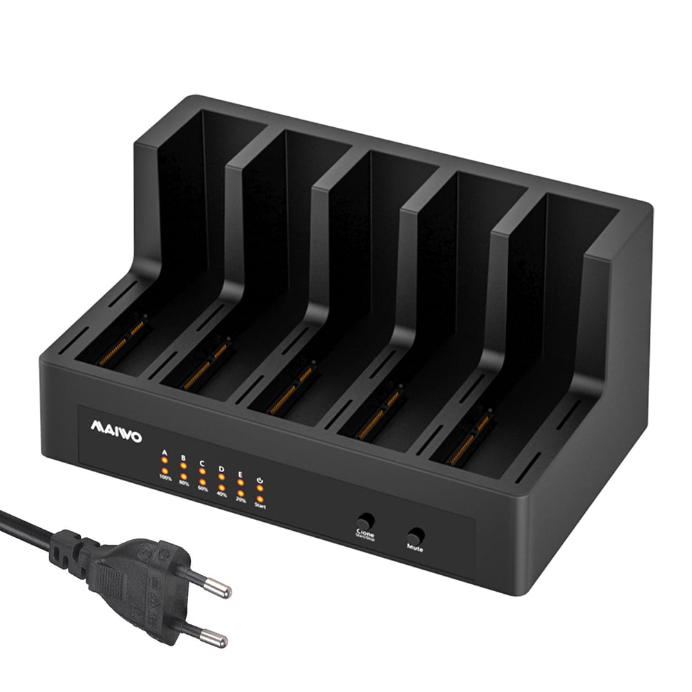 Base para Disco Duro 5 Bahías Con Clonación Sin Conexión para SSD/HDD ...