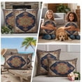2 Pack Outdoor Waterproof Throw Pillow Covers,Retro Brown Boho ...