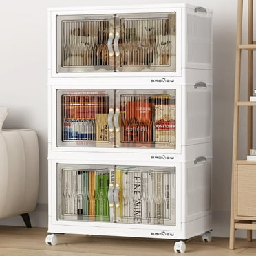 200 QT Plastic Storage Bins with Lid and Wheels, Extra Large Stackable ...