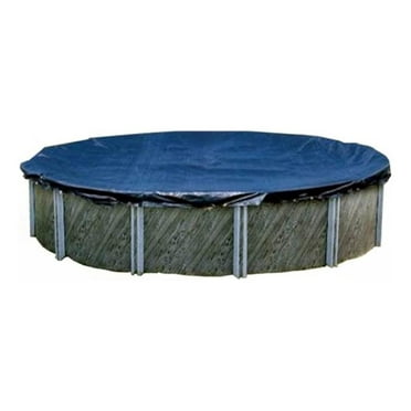 Navy Blue 16 X 32 Ft Oval Above Ground Pool Covers, Winter Mesh ...