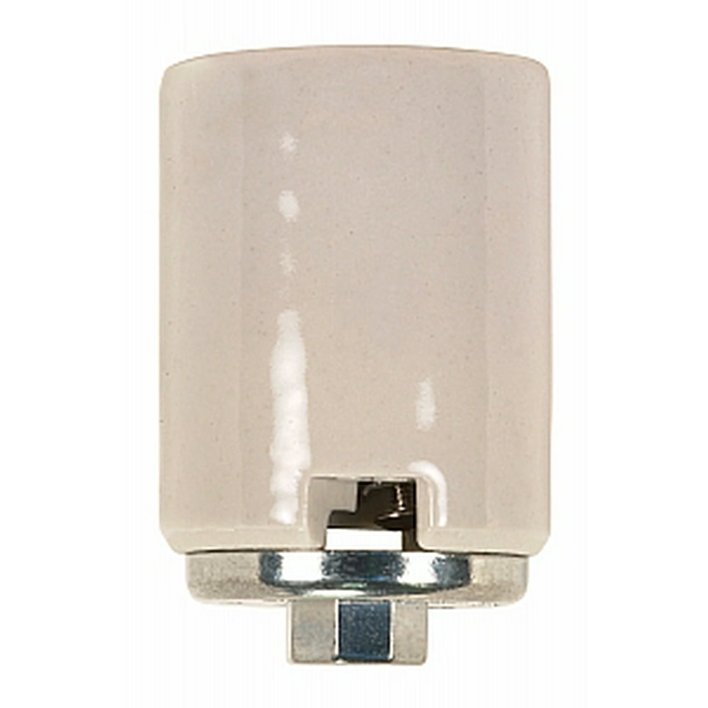 Satco Keyless Porcelain Mogul Socket with Metal 1/4 IP Cap 2 Wireways ...