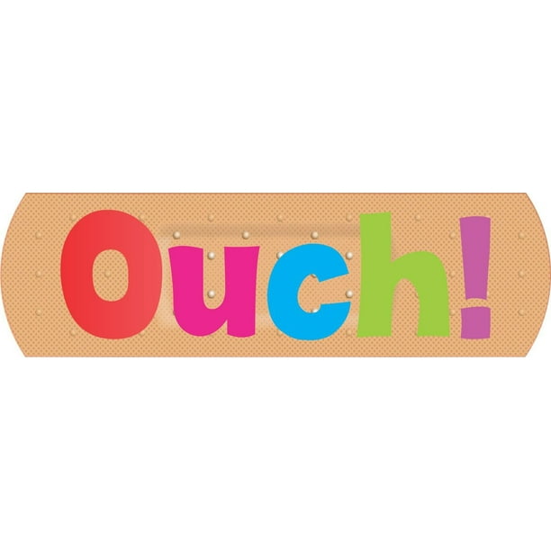10in x 3in Ouch Bumper Stickers Vinyl Decals Sticker Decal - Walmart.com