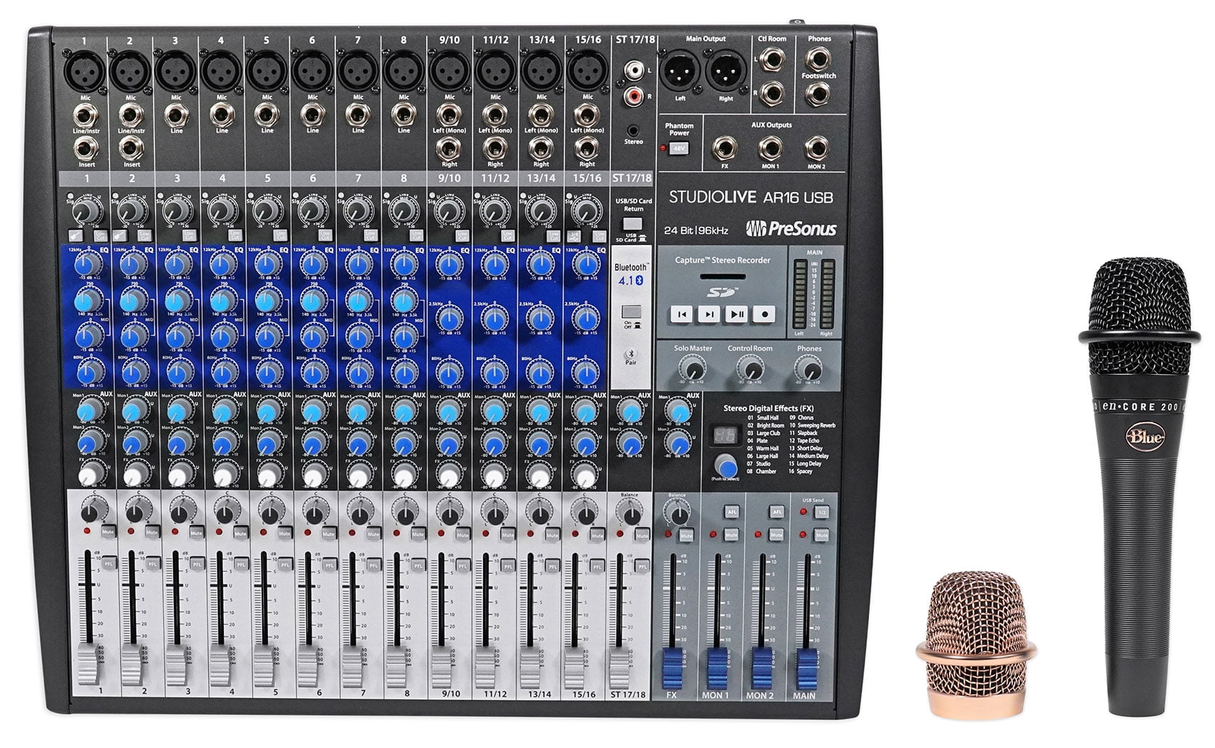 PRESONUS Studiolive AR16 18-Ch USB Live Sound/Studio Recording Mixer ...