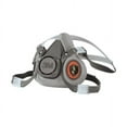 3M Half Facepiece Reusable Respirator, Medium, Gray, NIOSH Mask ...