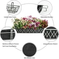 2 Pack 30 Inch Window Boxes Planters Railing Planter Box with ...