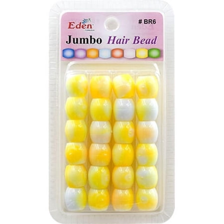 Eden Jumbo Hair Beads - Yellow 2 Tone #BR6WYEL | Walmart Canada