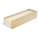 Wooden Pen & Pencil Box W/Sliding Lid-1.625"X8"X2.5" - Walmart.com