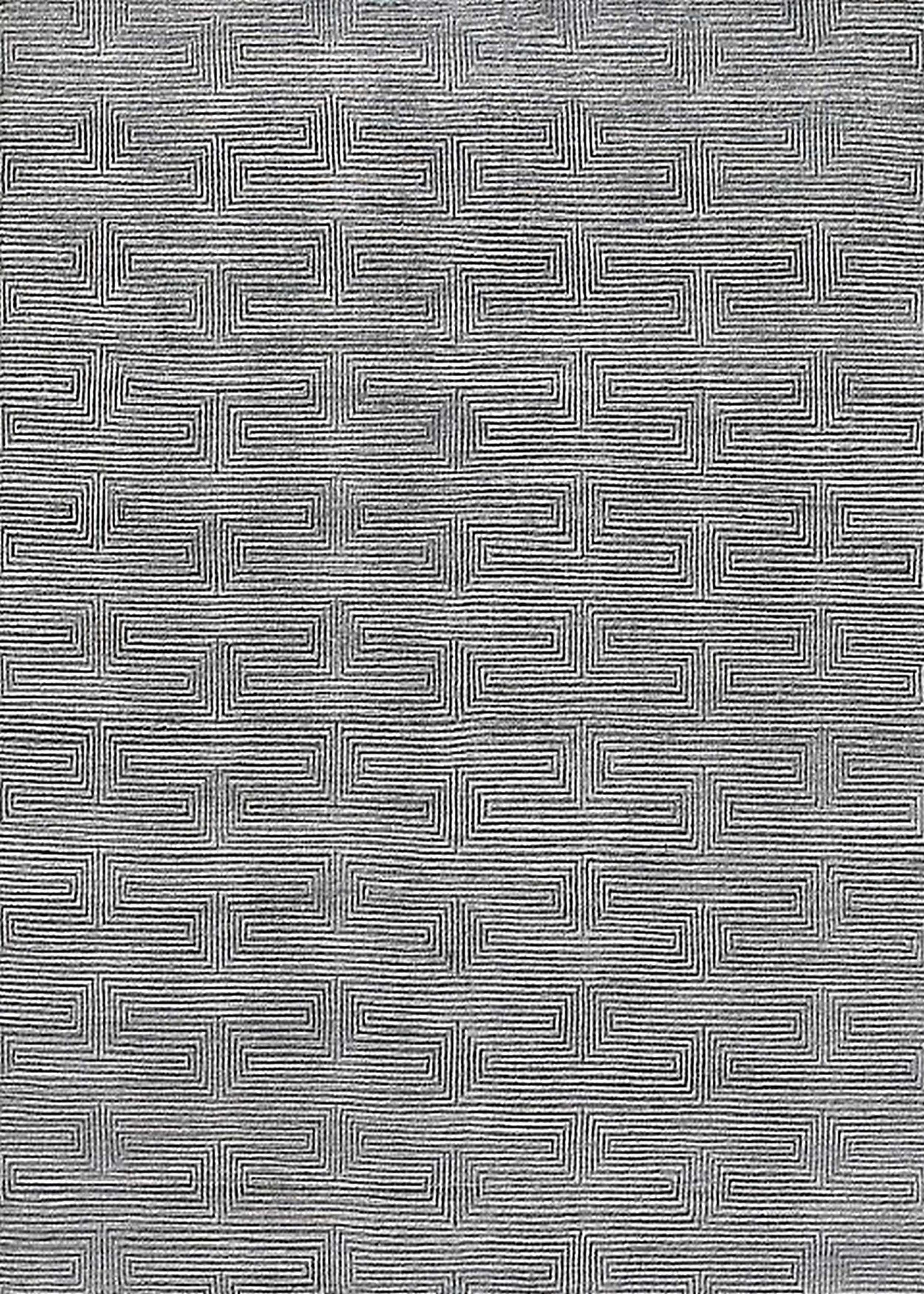 Ahgly Company Machine Washable Indoor Rectangle Industrial Modern Black ...