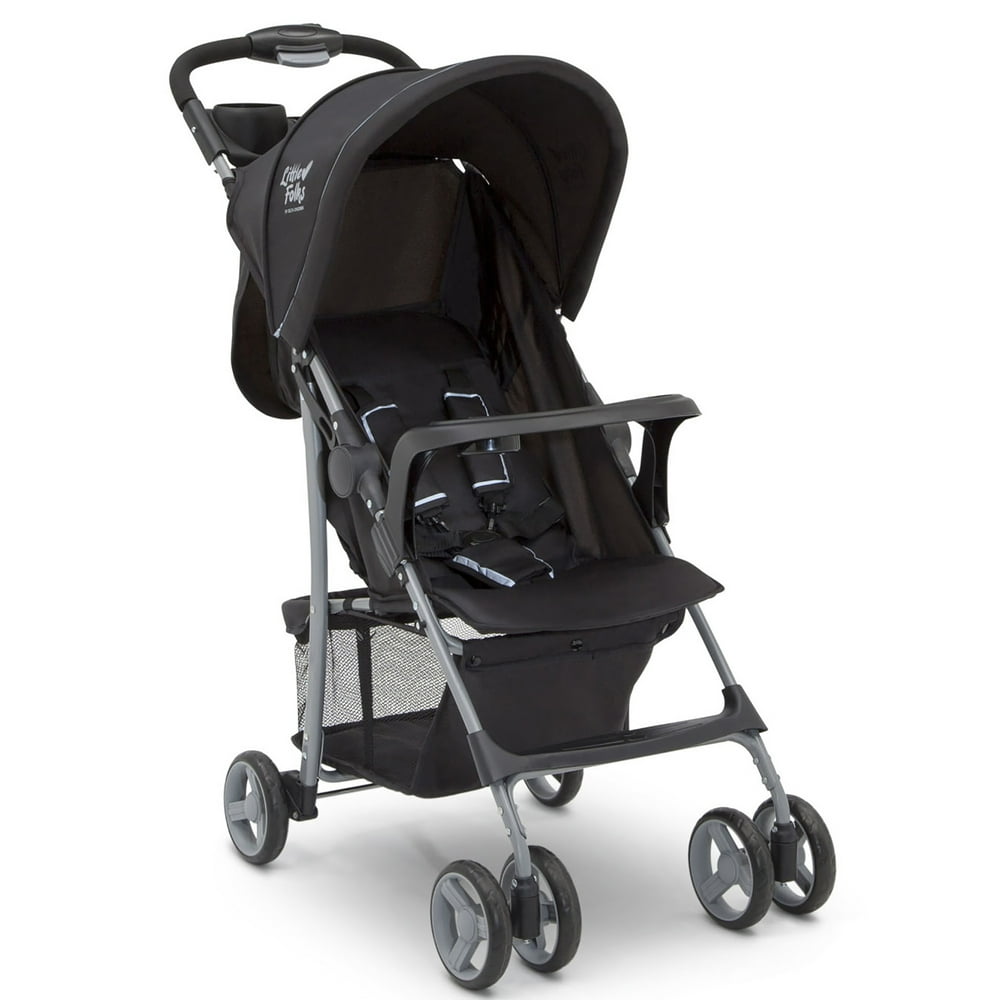 Little Folks Classic Tour Stroller by Delta Children, Black - Walmart ...