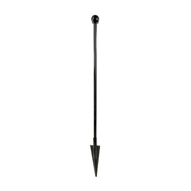 Yardlink Black Steel Multi-Style Fence Post and Stake, 48 inch H ...